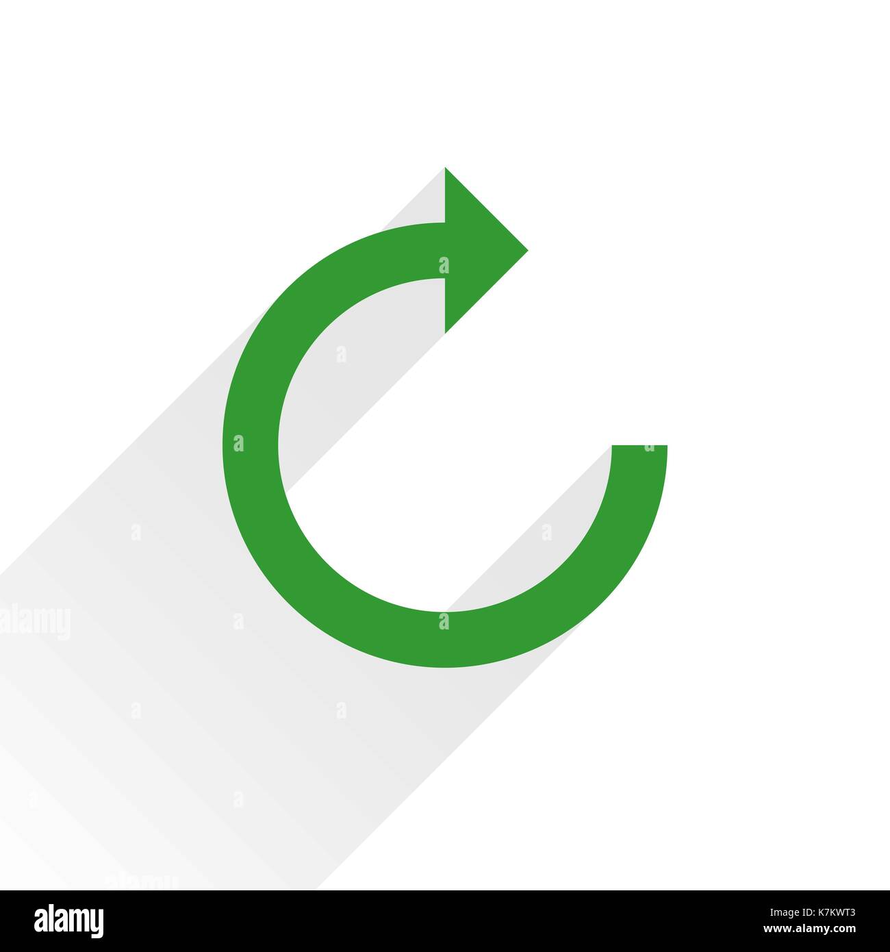 Grüner Pfeil symbol Laden, Aktualisieren, Rotation, Reset, wiederholen ...