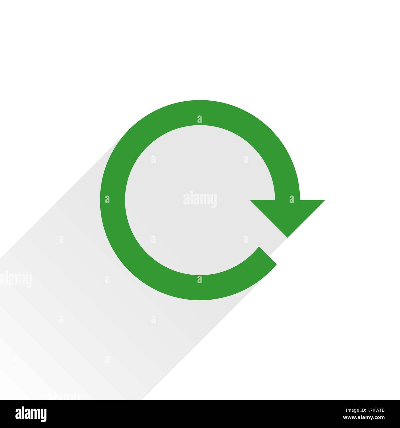 Grüner Pfeil symbol Laden, Aktualisieren, Rotation, Reset, wiederholen ...