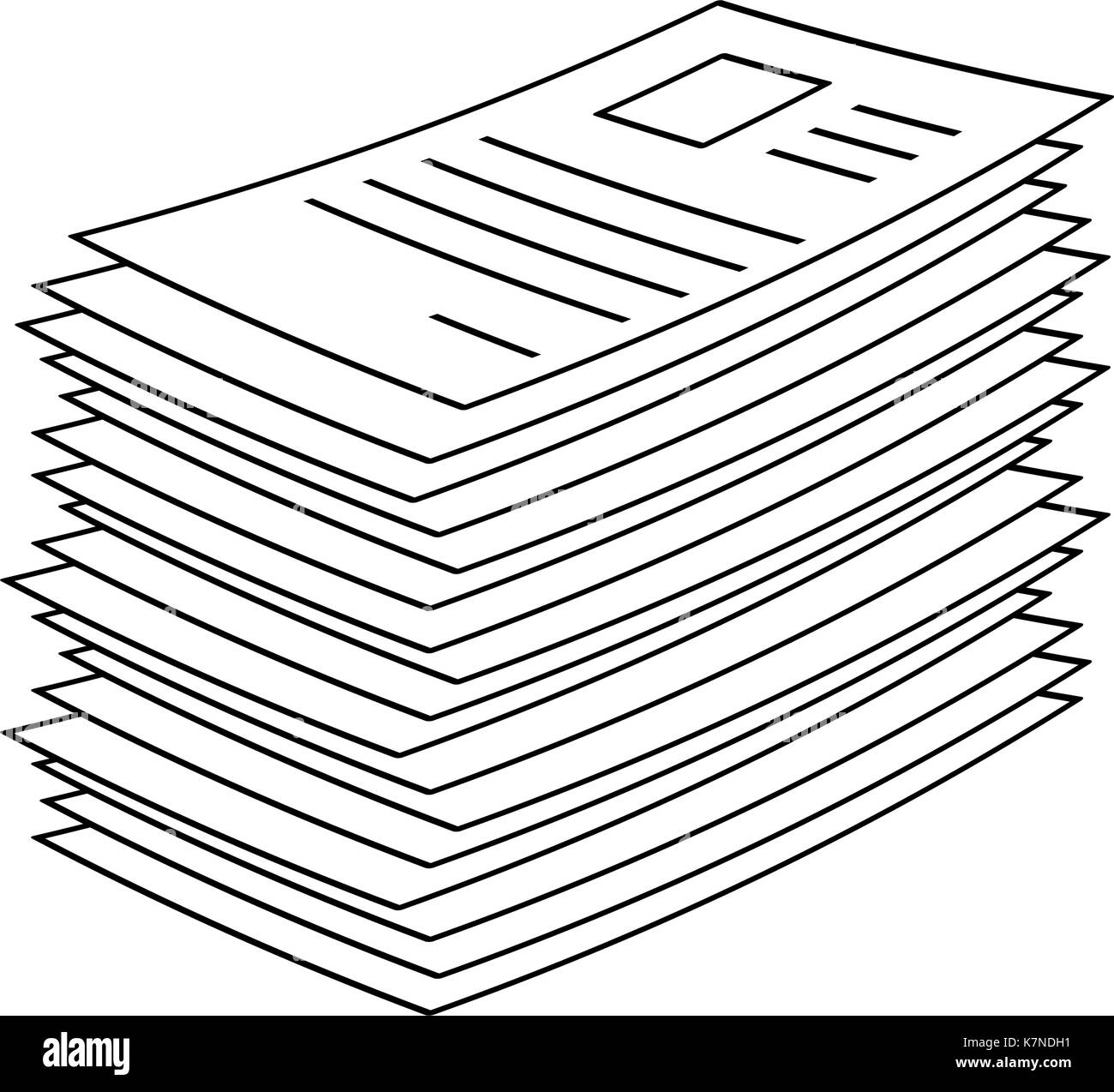 Stapel Papier Vector