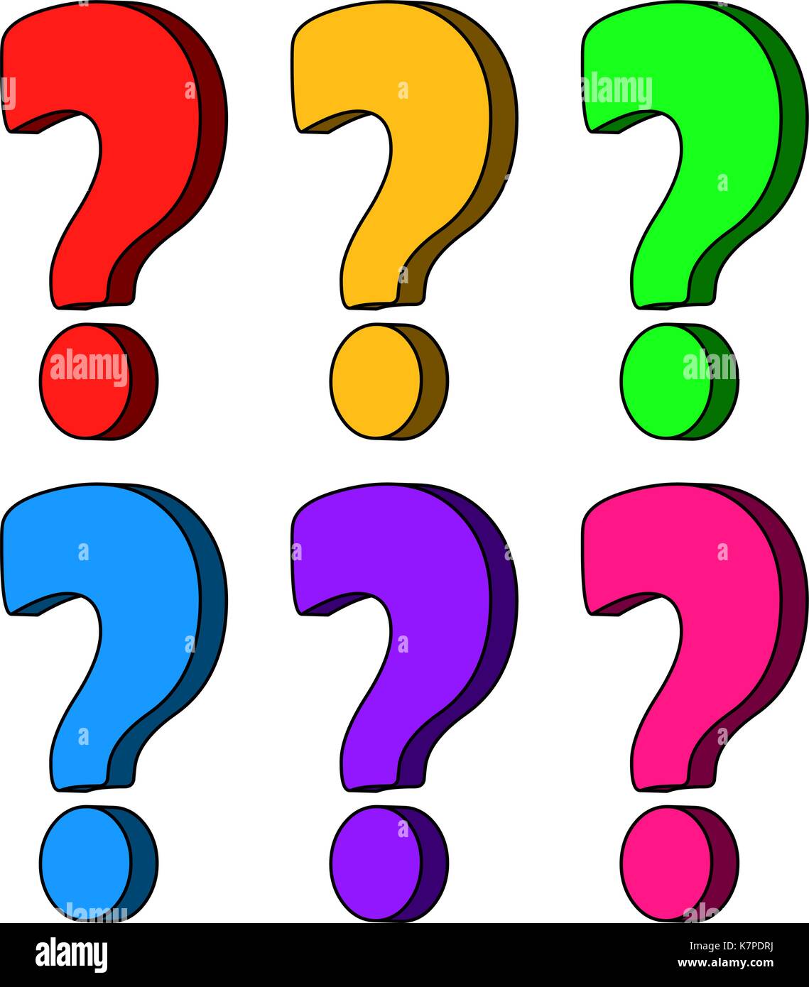 Cartoon question mark -Fotos und -Bildmaterial in hoher Auflösung – Alamy