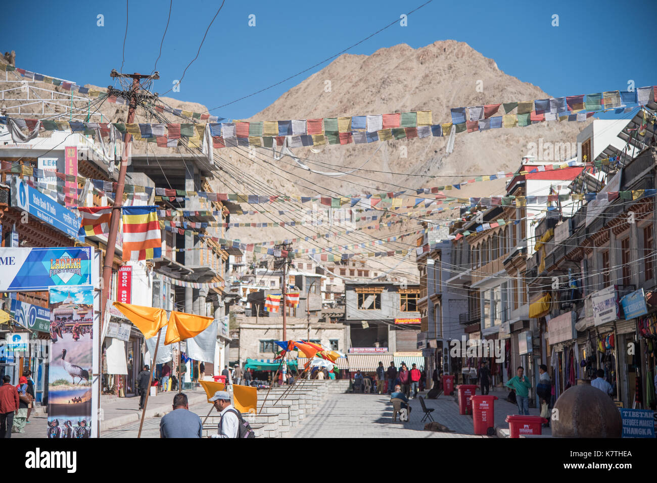 Leh Market Ladakh India Stockfotos und -bilder Kaufen - Alamy