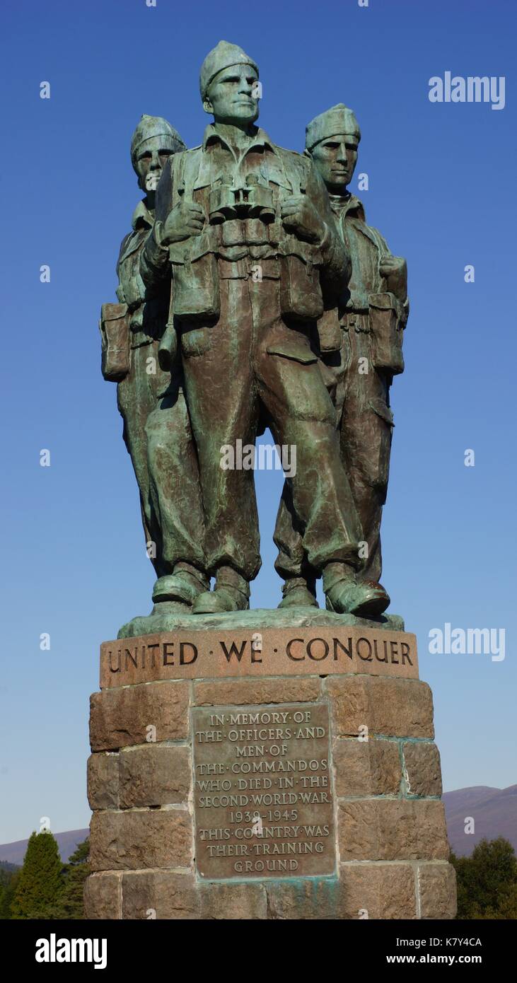 Spean Bridge, Schottland, Commando Memorial, Commando, Trainingsbereich ...