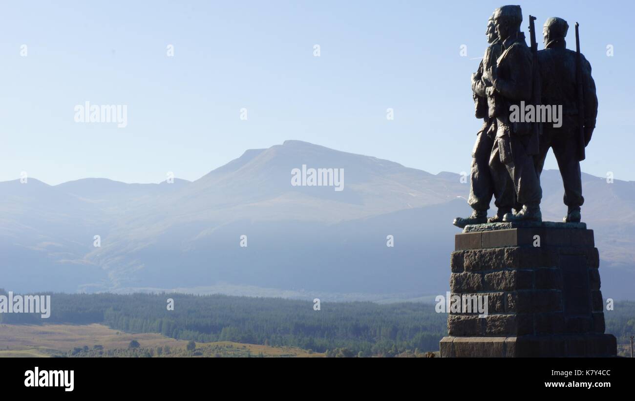 Spean Bridge, Schottland, Commando Memorial, Commando, Trainingsbereich ...