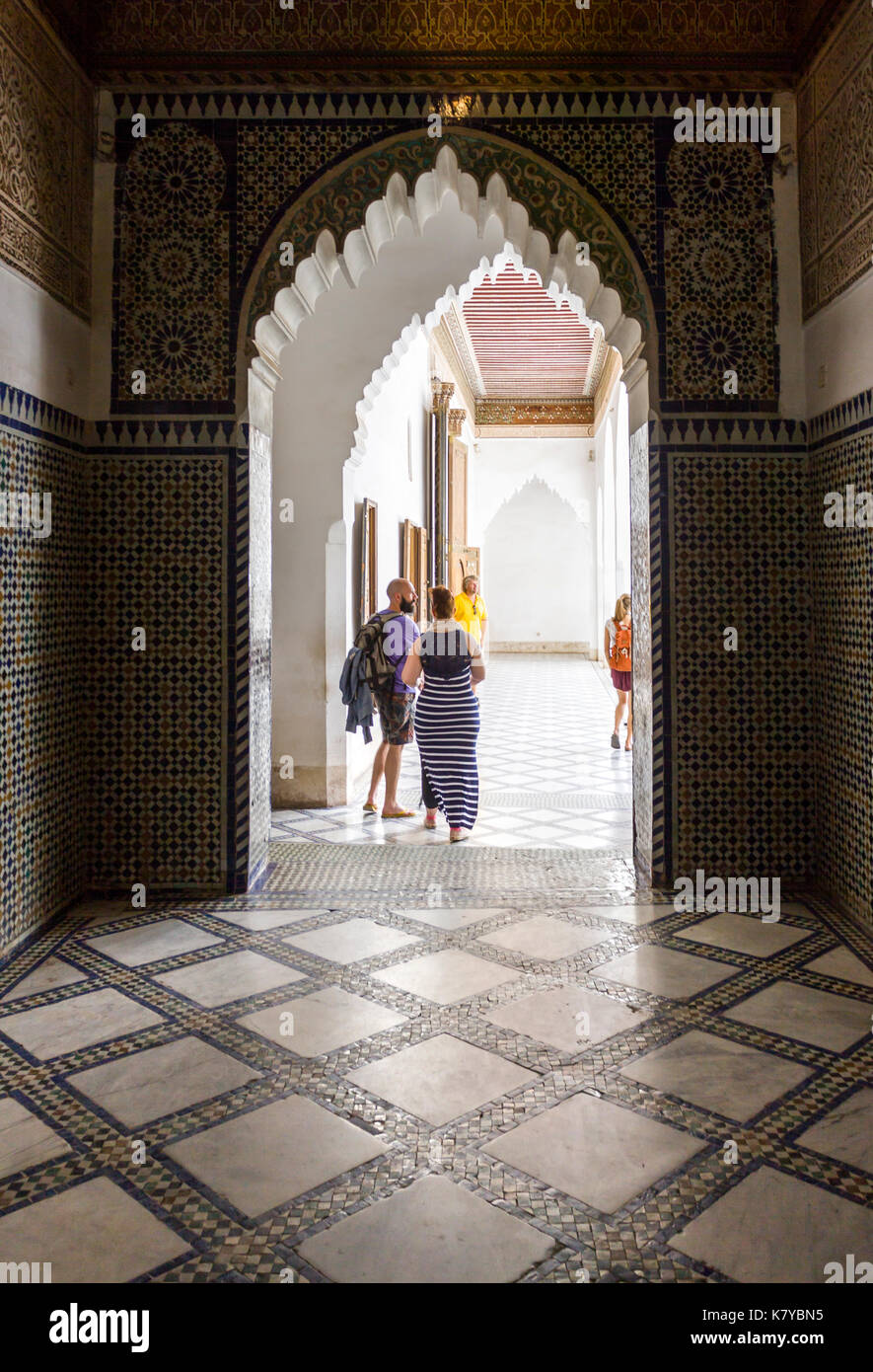 Bahia Palace ist ein Symbol der islamischen und der marokkanischen Stil ...