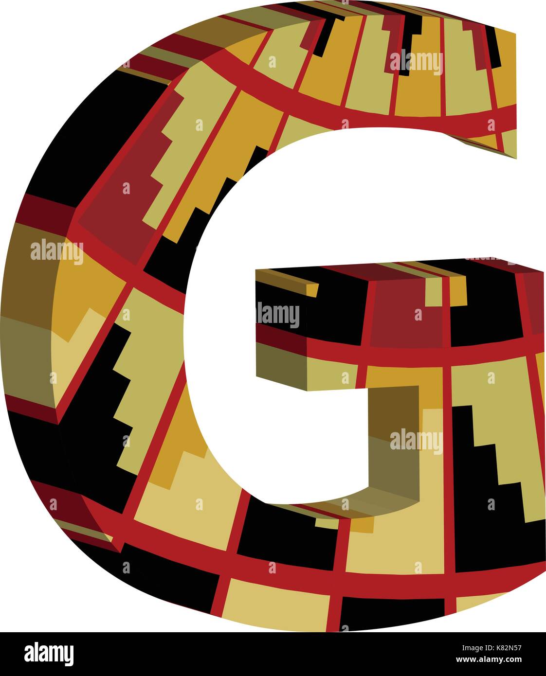 Kalligraphie schrift script font g Stock-Vektorgrafiken kaufen - Alamy