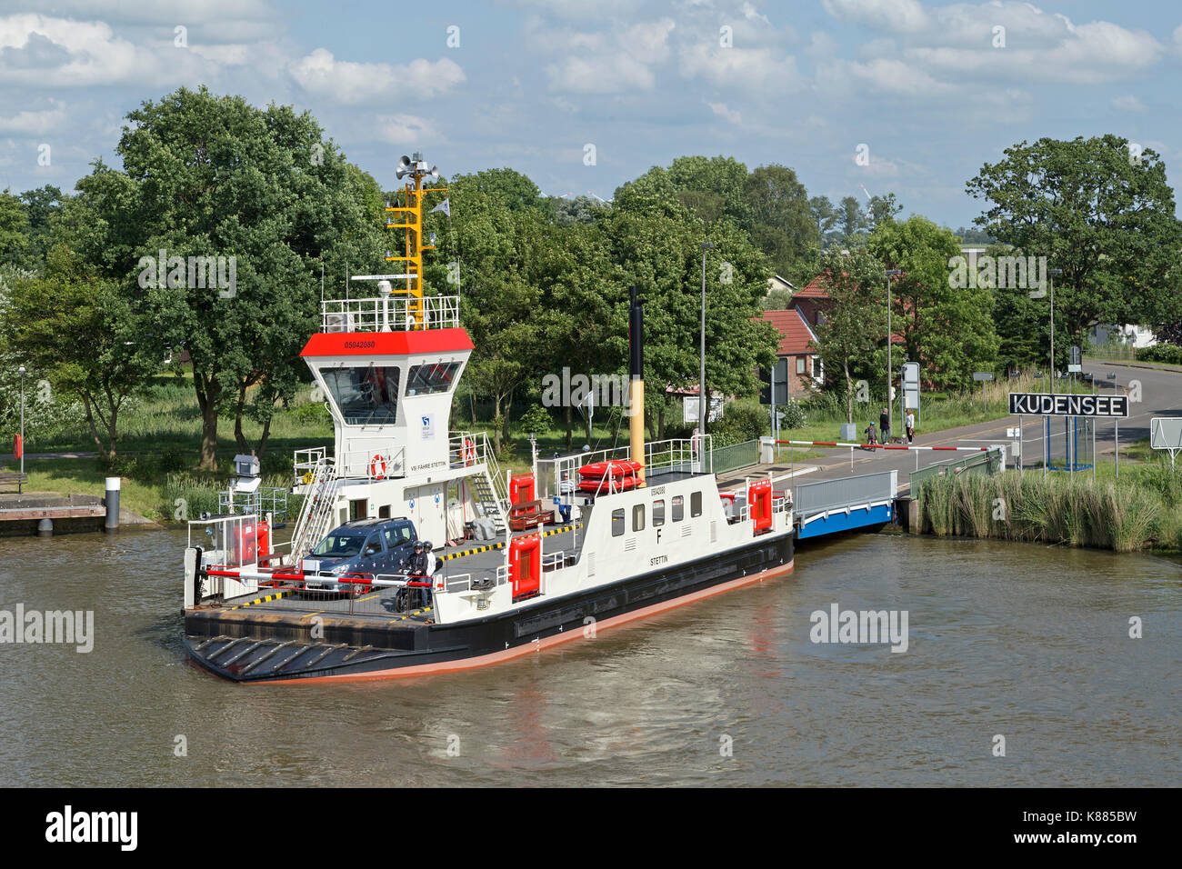 Fähre Stettin, Nord-Ostsee-Kanal, Schleswig-Holstein, Deutschland Stockfotografie - Alamy