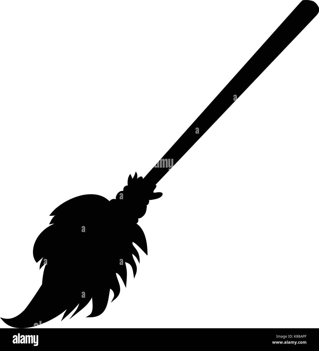 Halloween gruselig gruselige Hexen Besen Vektor symbol Icon Design ...