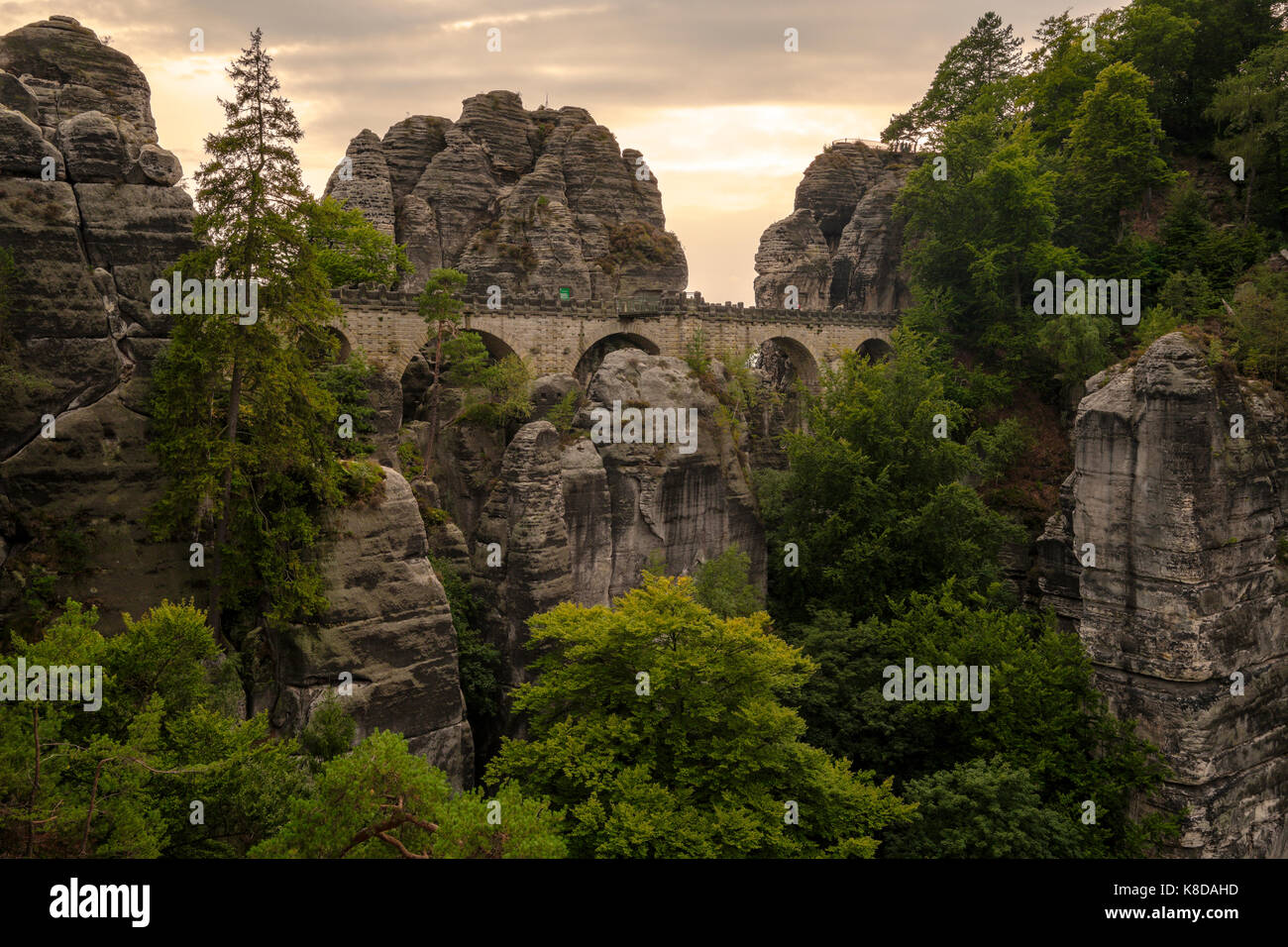 Basteibrücke, Kurort Rathen, Sächsische Schweiz, Sachsen, Deutschland ...
