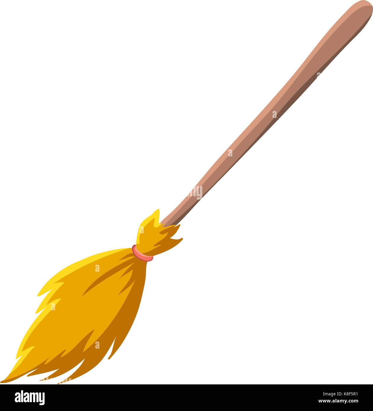 Hexe Besen cartoon Vektor symbol Icon Design. Schöne Abbildung auf ...