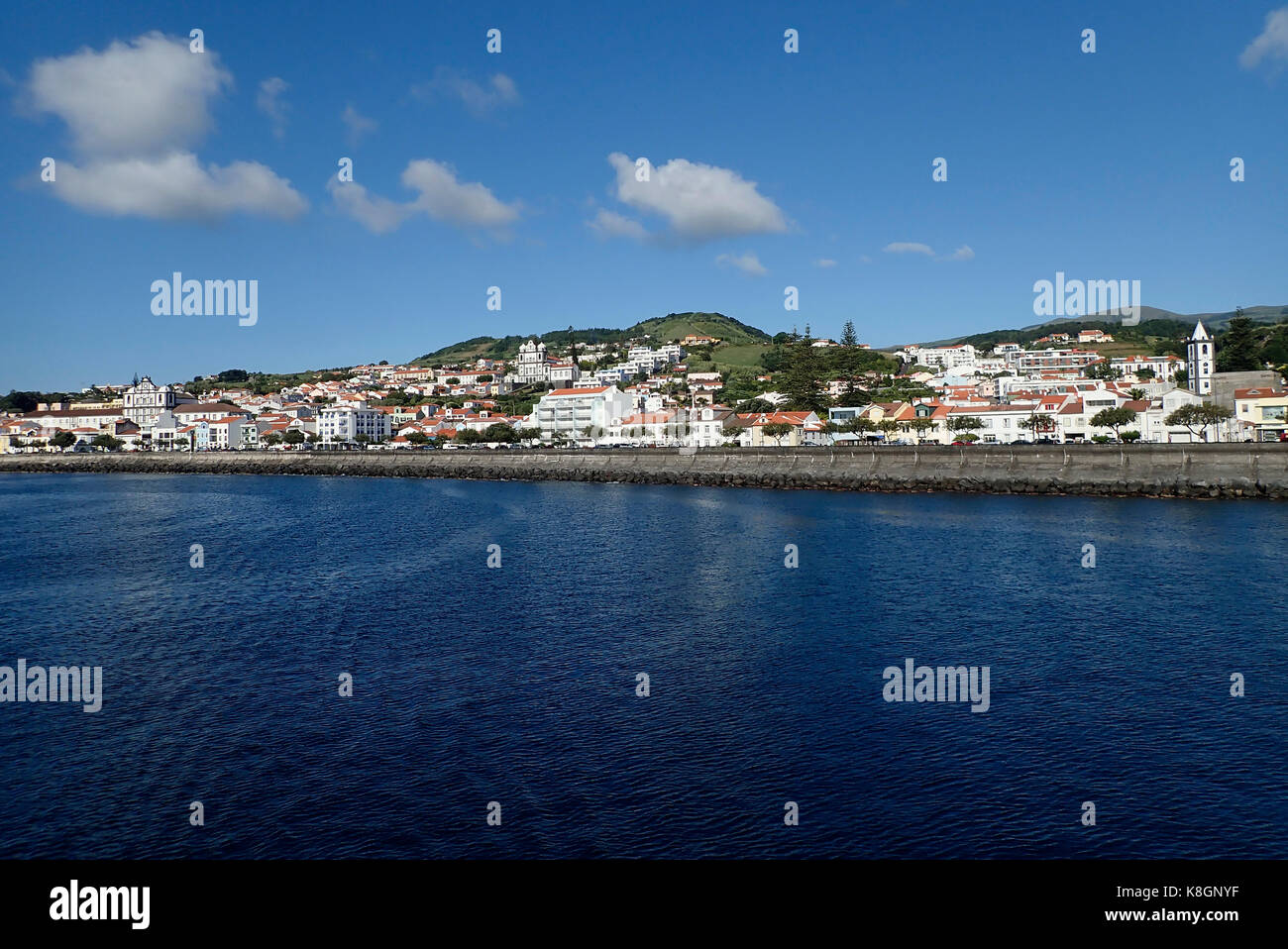 Hafen von Horta Insel Faial Azoren Portugal Europa Stockfotografie - Alamy