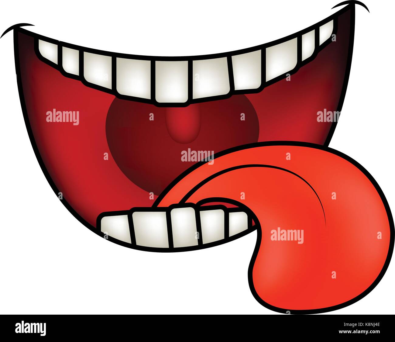 Lachende Lippen Vector