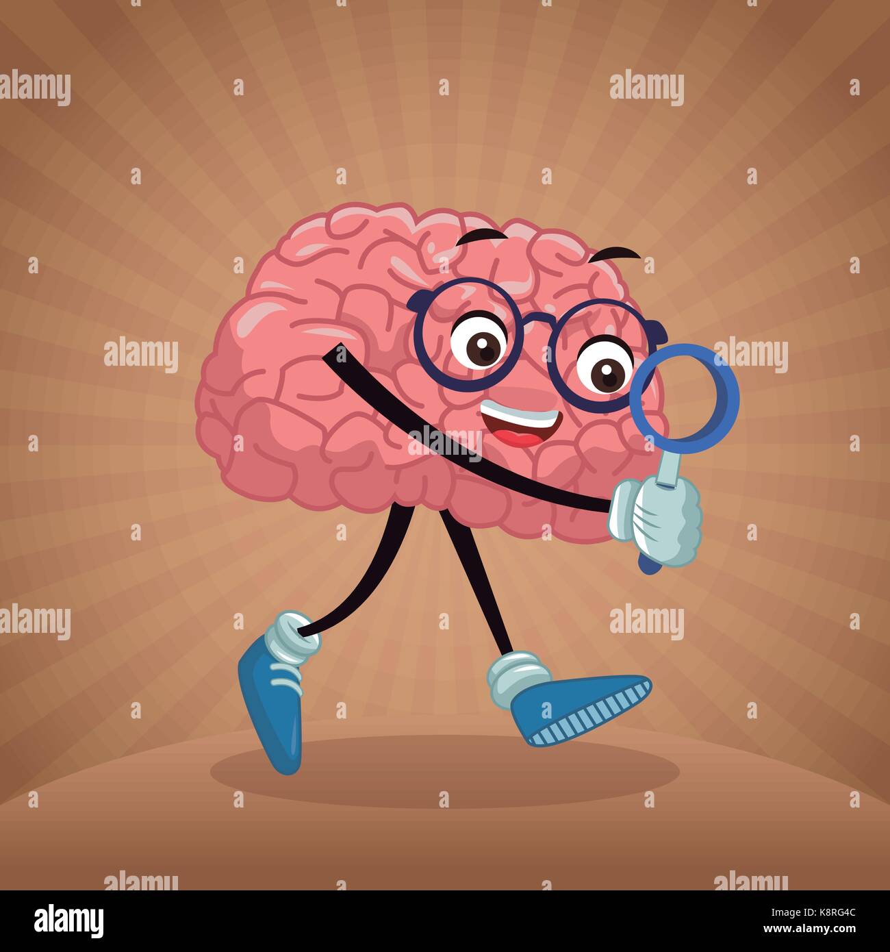 Human brain cartoon arms legs -Fotos und -Bildmaterial in hoher ...