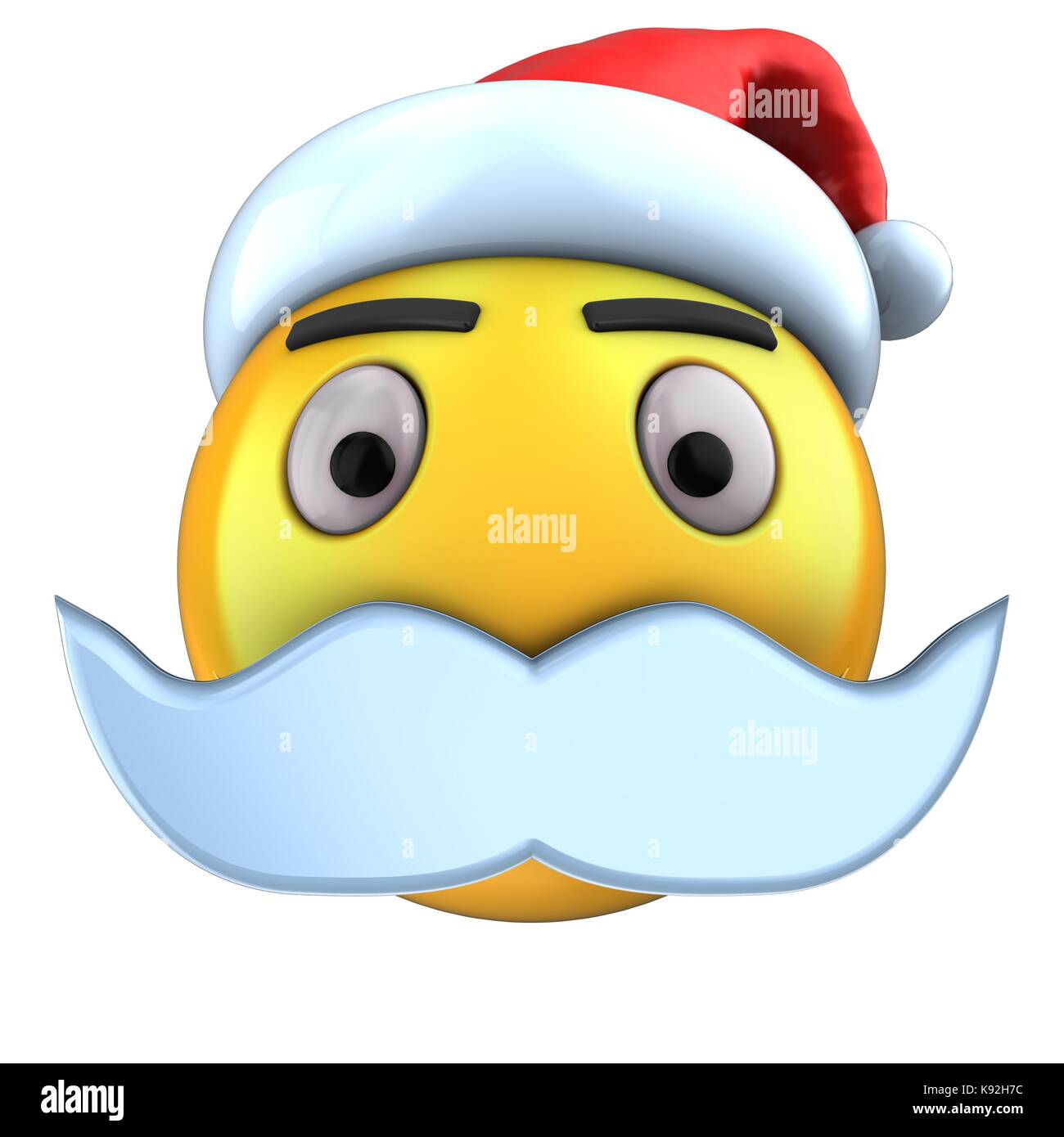3D-Darstellung der gelbe Smiley smile mit Mütze mit weißem Hintergrund ...