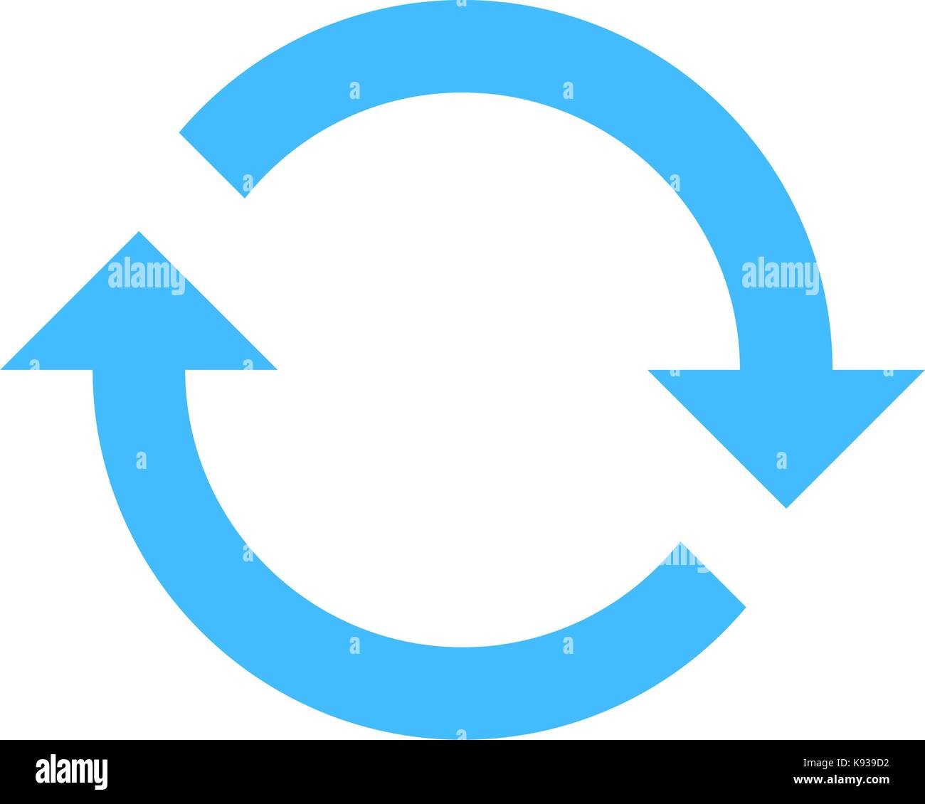 Pfeil Richtung Symbol navigation Button neu laden, aktualisieren ...