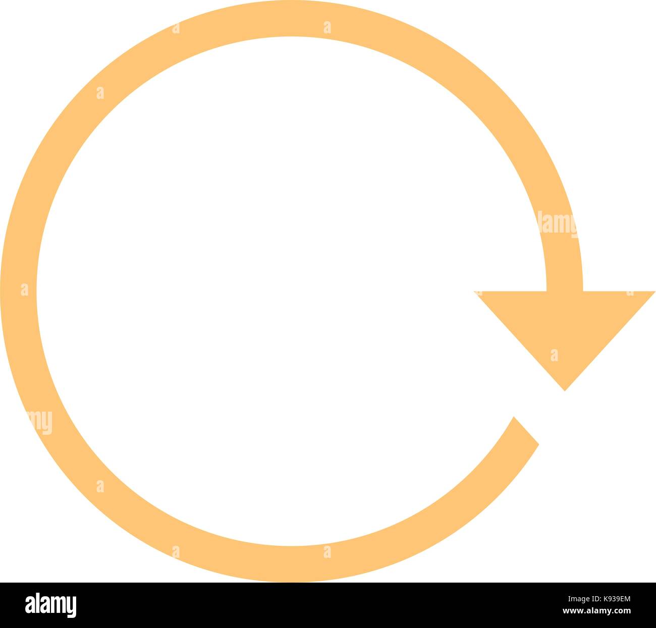 Pfeil Richtung Symbol navigation Button neu laden, aktualisieren ...