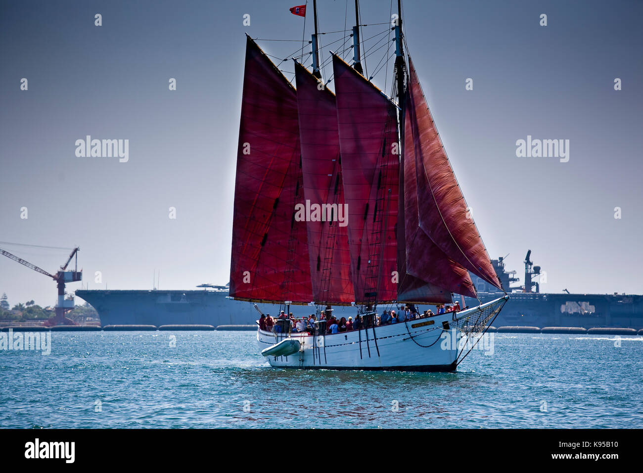 Tall Ship american stolz auf das Festival der Segel in San Diego, CA ...