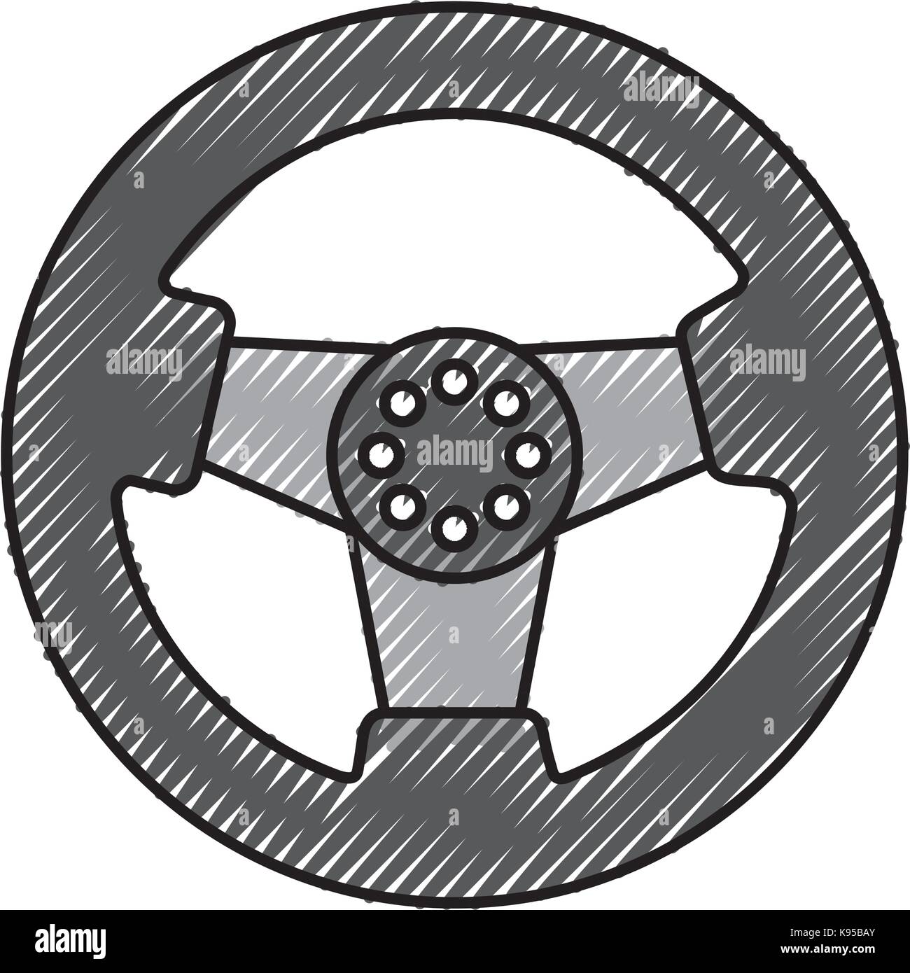 Auto Lenkrad Funktion Teil Fahrzeugsymbol Stock-Vektorgrafik - Alamy