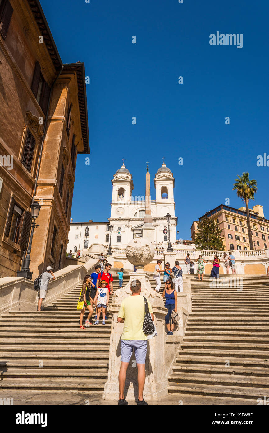 Rom, Italien, 30. August 2017 - Spanische Treppe an der Piazza di ...