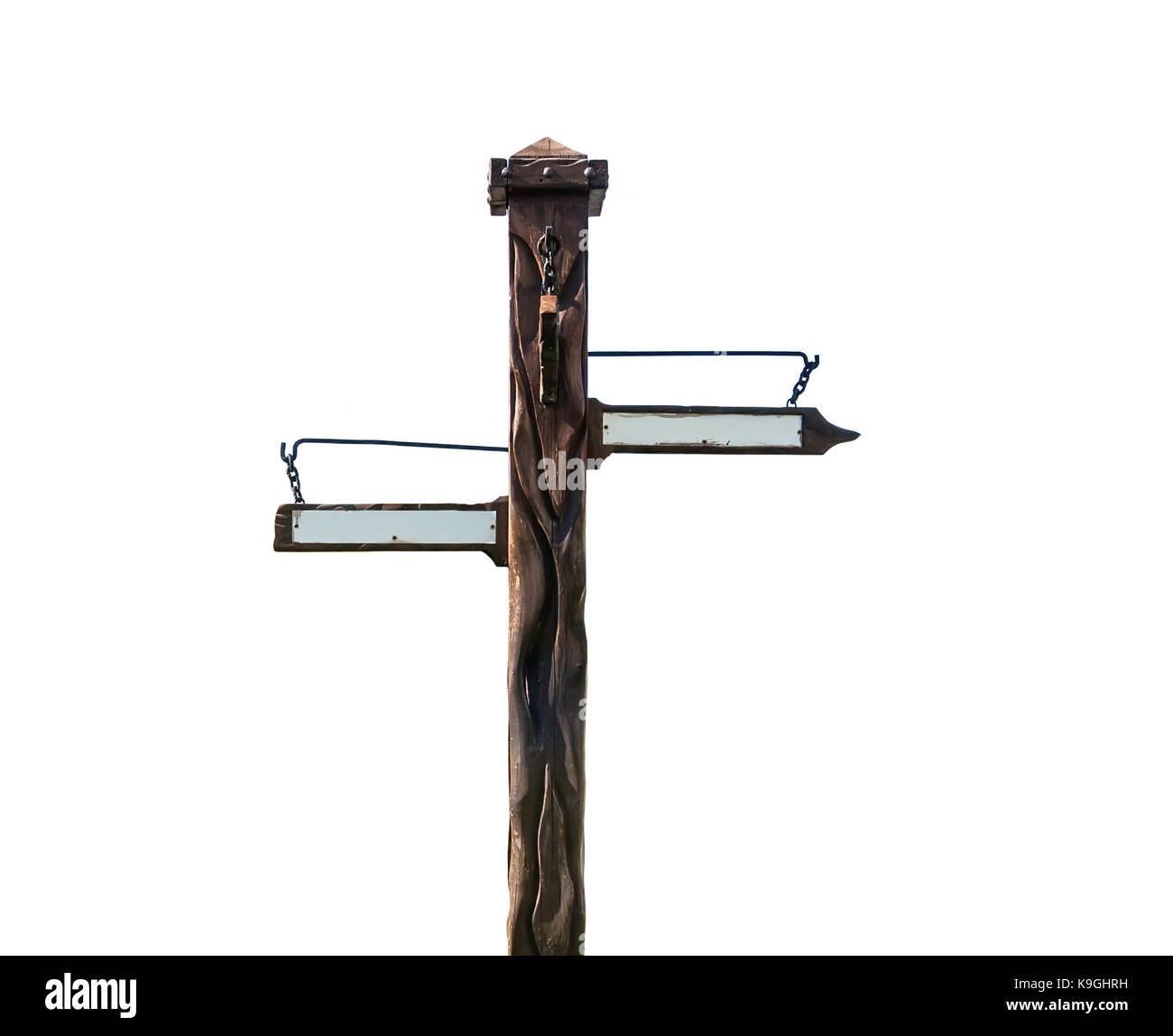 Wood arrow sign -Fotos und -Bildmaterial in hoher Auflösung – Alamy