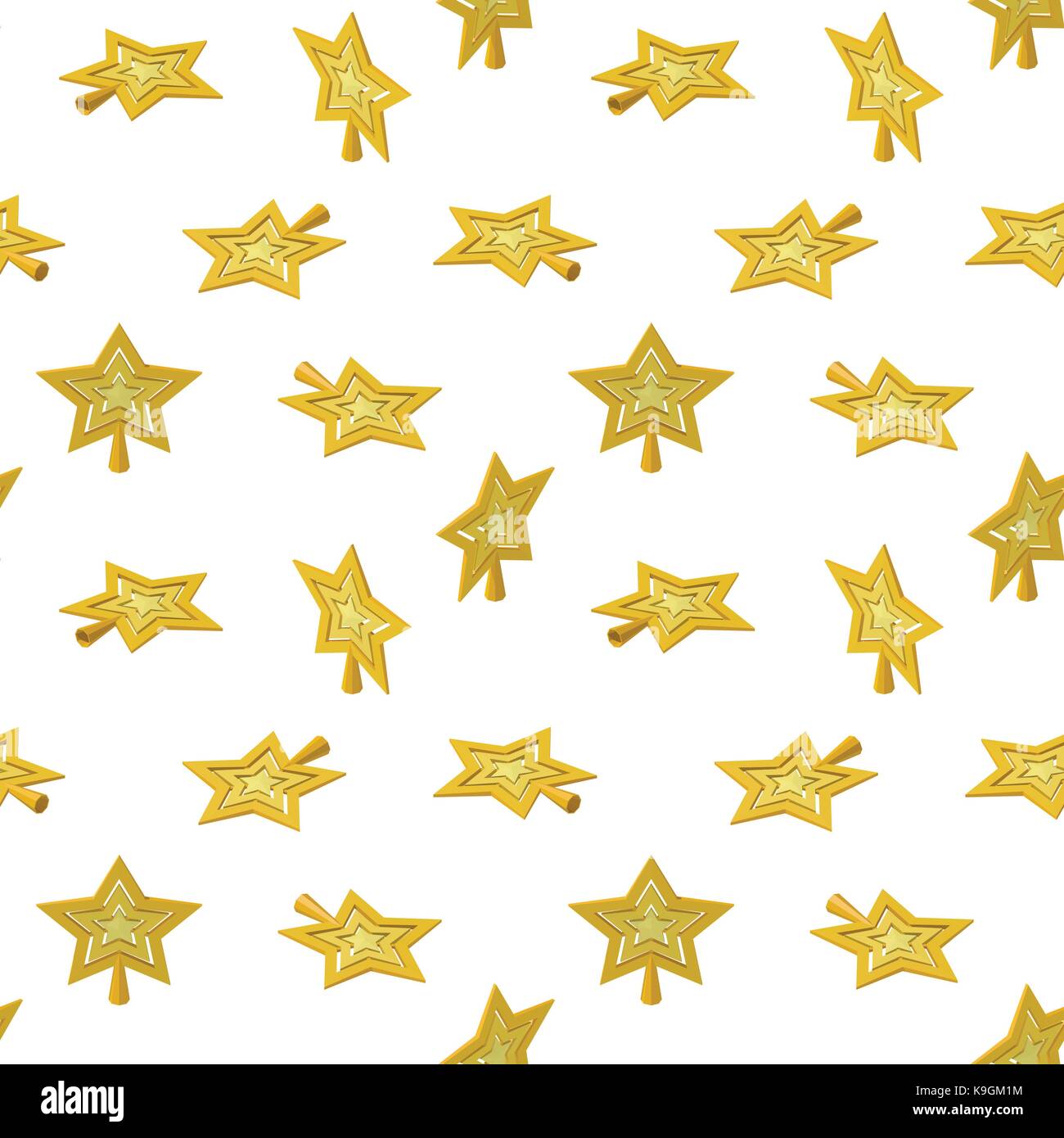 Cartoon illustration shiny gold star Stock-Vektorgrafiken kaufen - Alamy