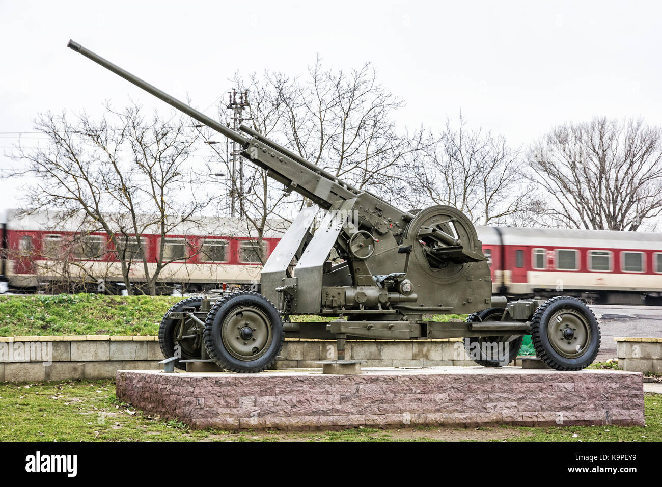 Anti-aircraft Machine Gun des Zweiten Weltkrieges. Kriegswirtschaft ...