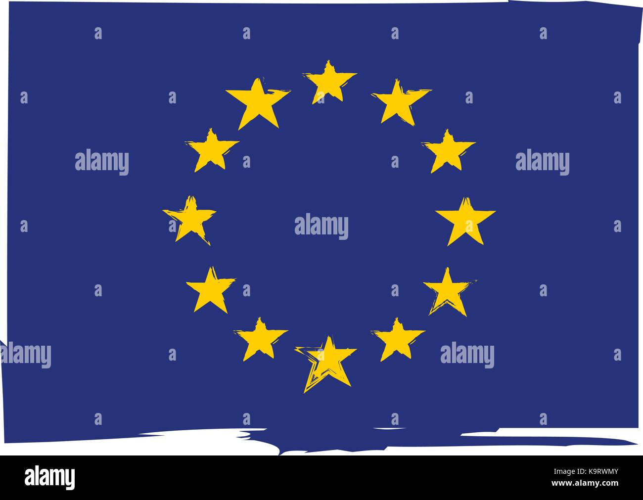 Sternenbanner eu flagge Stock-Vektorgrafiken kaufen - Alamy