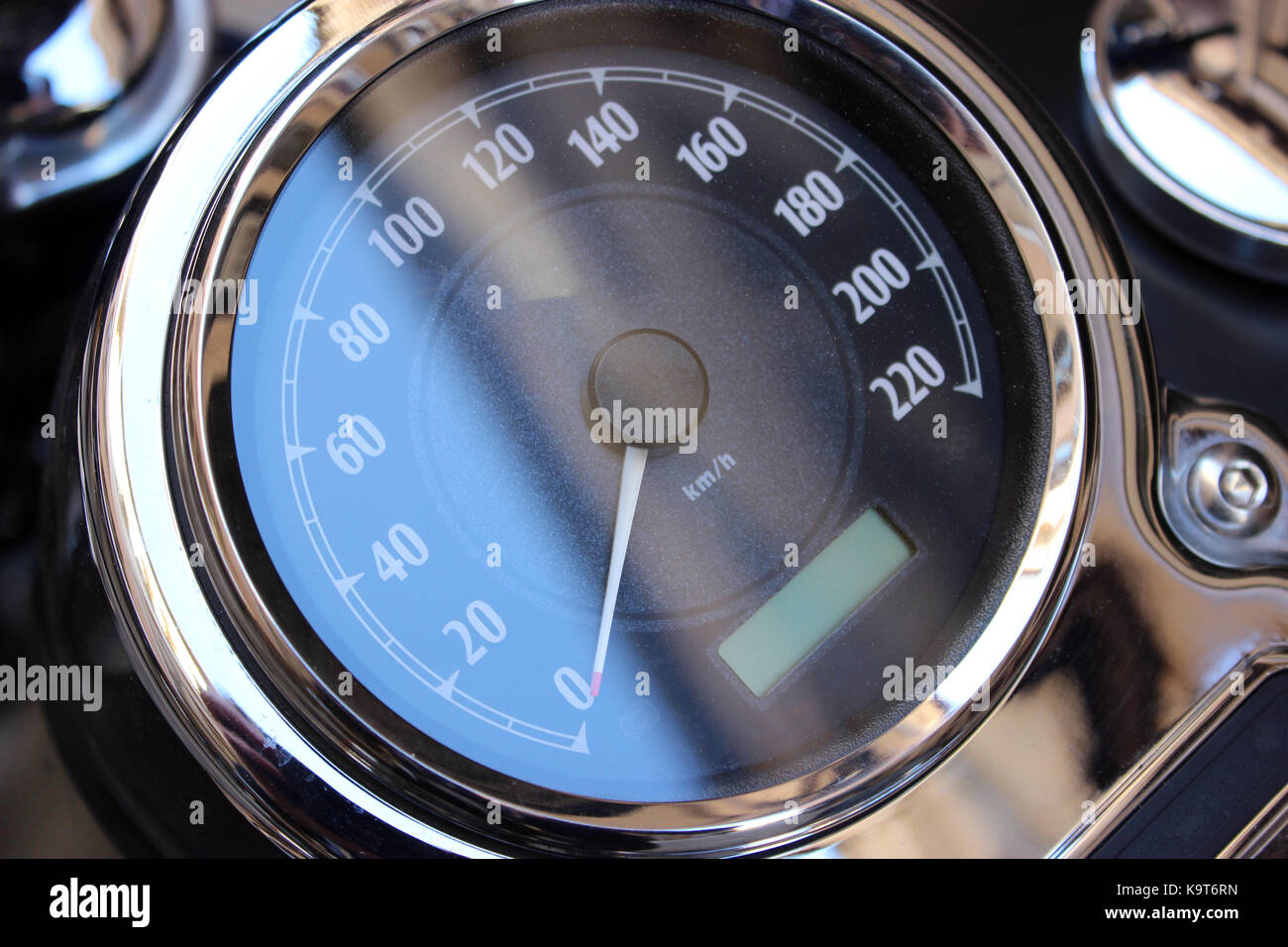 Tacho von Motorrad. Schwarze und Weiße Motorrad Tacho Stockfotografie ...