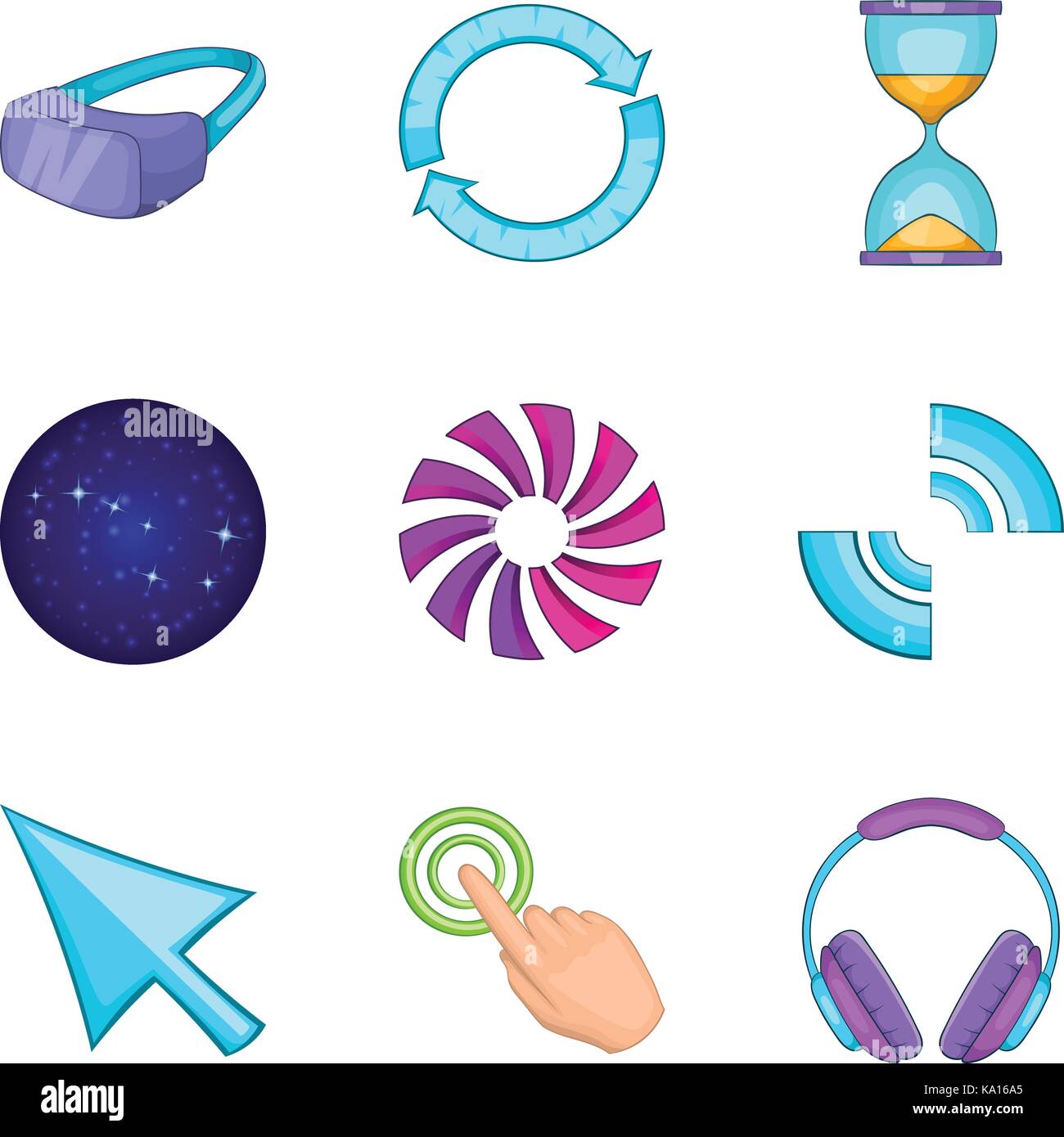 Masse Symbole, Cartoon Stil Stock-Vektorgrafik - Alamy