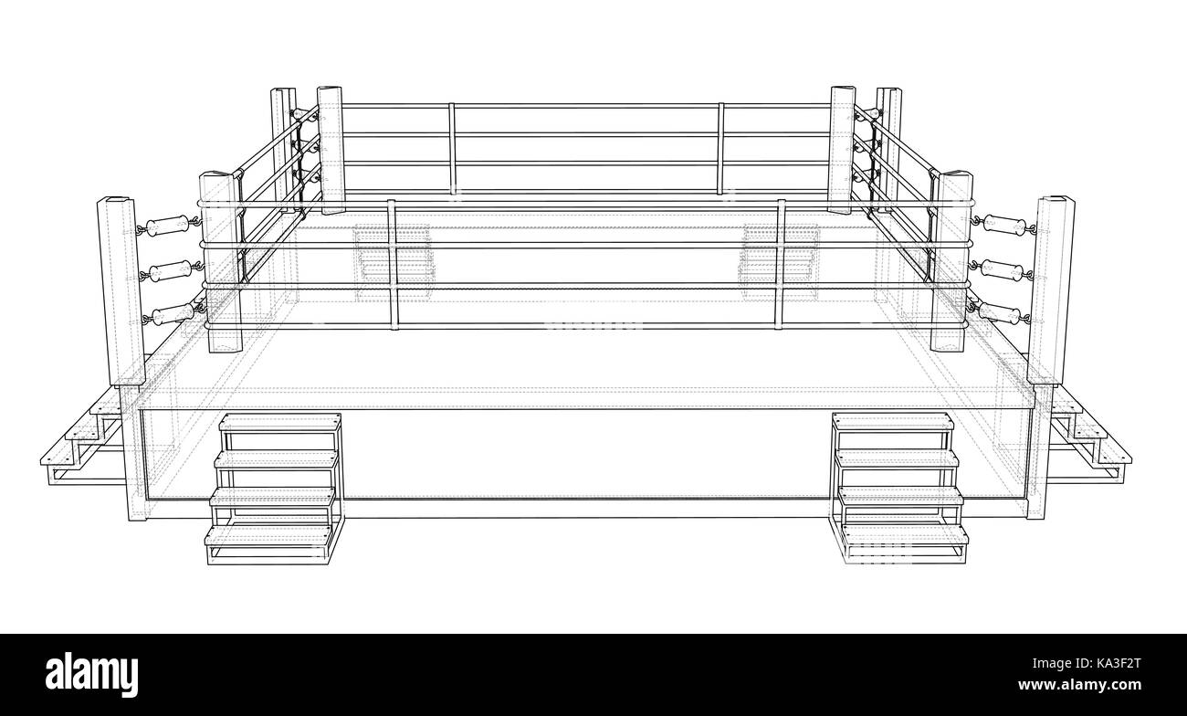 Boxing ring ropes Stock-Vektorgrafiken kaufen - Alamy