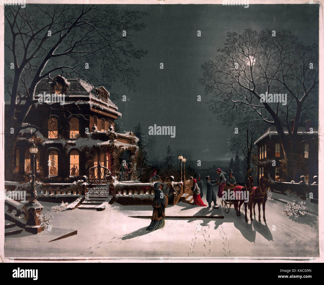 Historische Weihnachtskarte Stockfotos und -bilder Kaufen - Alamy