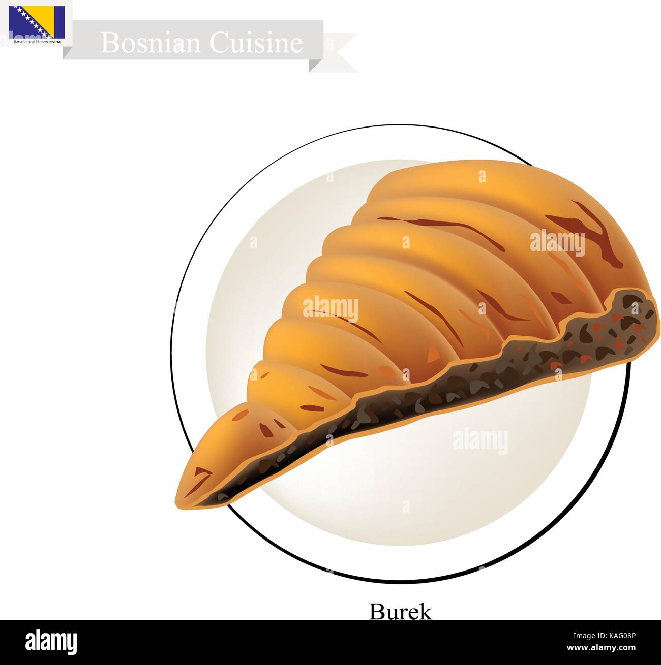 Phyllo borek Stock-Vektorgrafiken kaufen - Alamy