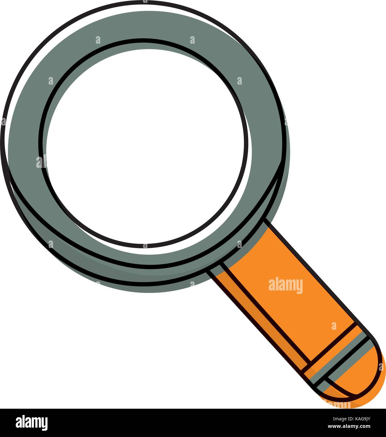 Lupe doodle Vector Illustration Stock-Vektorgrafik - Alamy