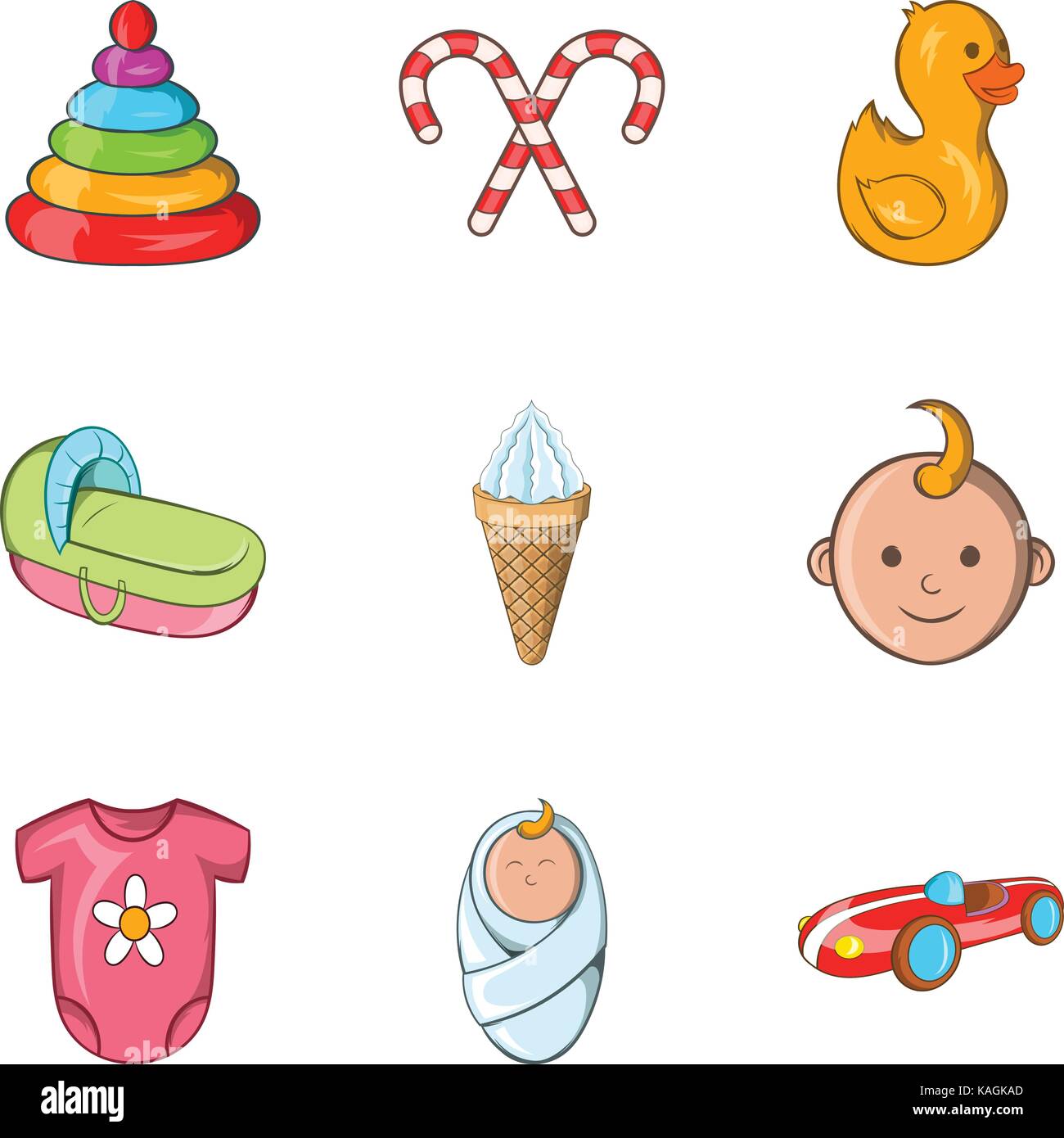 Kleiner Mann Symbole, Cartoon Stil Stock-Vektorgrafik - Alamy