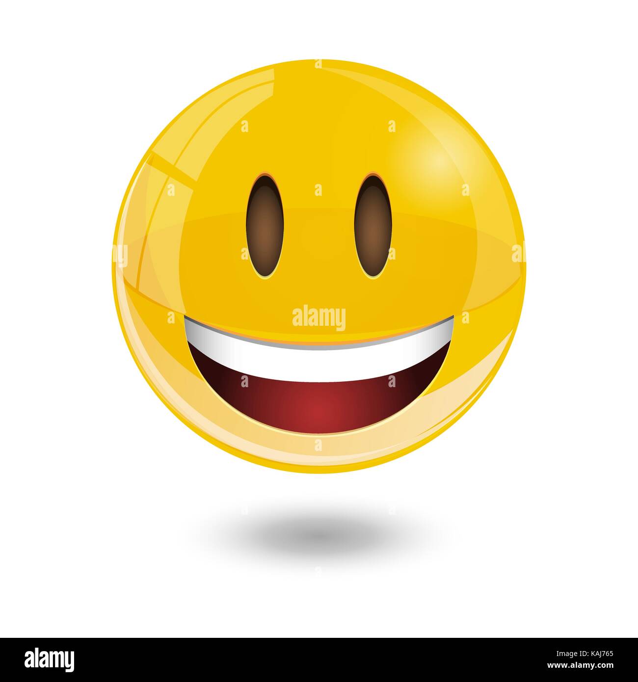 Gelbe smiley Emoticons, emoji, Vector Illustration Stock-Vektorgrafik ...