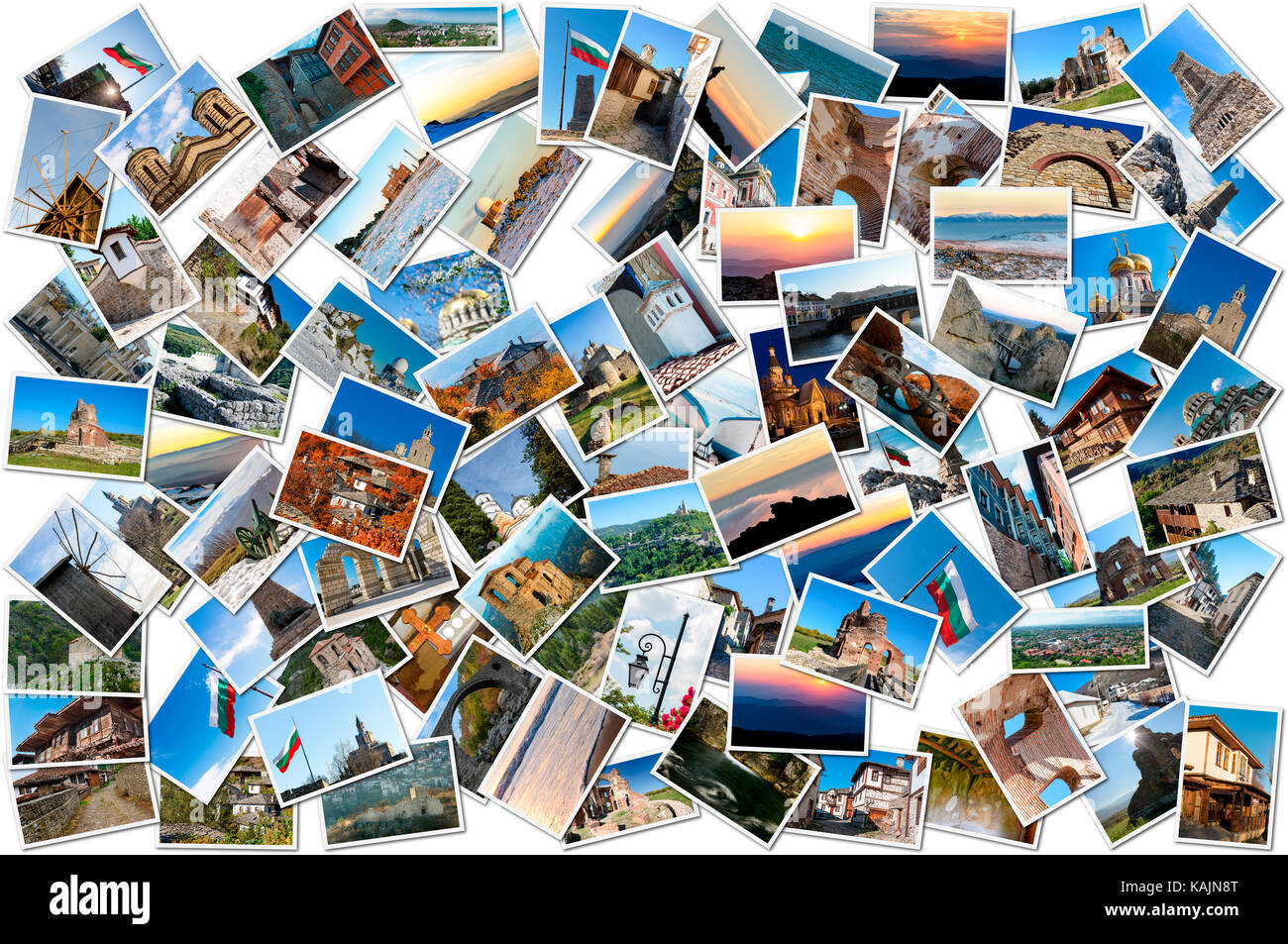 Collage von Reisen und Natur Fotos aus Bulgarien - Sehenswürdigkeiten ...