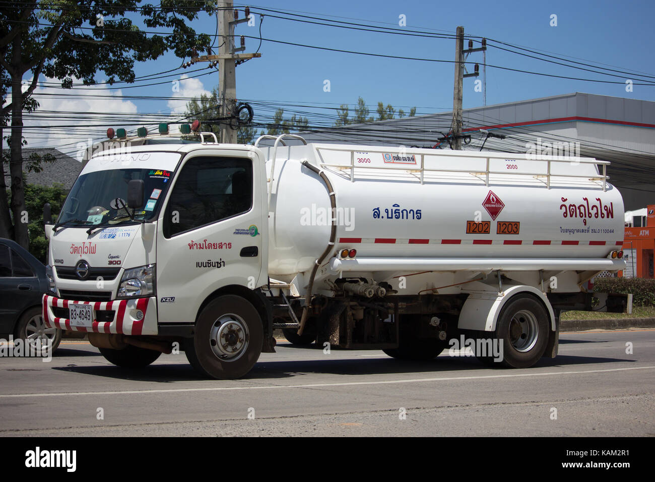 CHIANG MAI, THAILAND - 14. SEPTEMBER 2017: Oil Truck von Sor Öl ...
