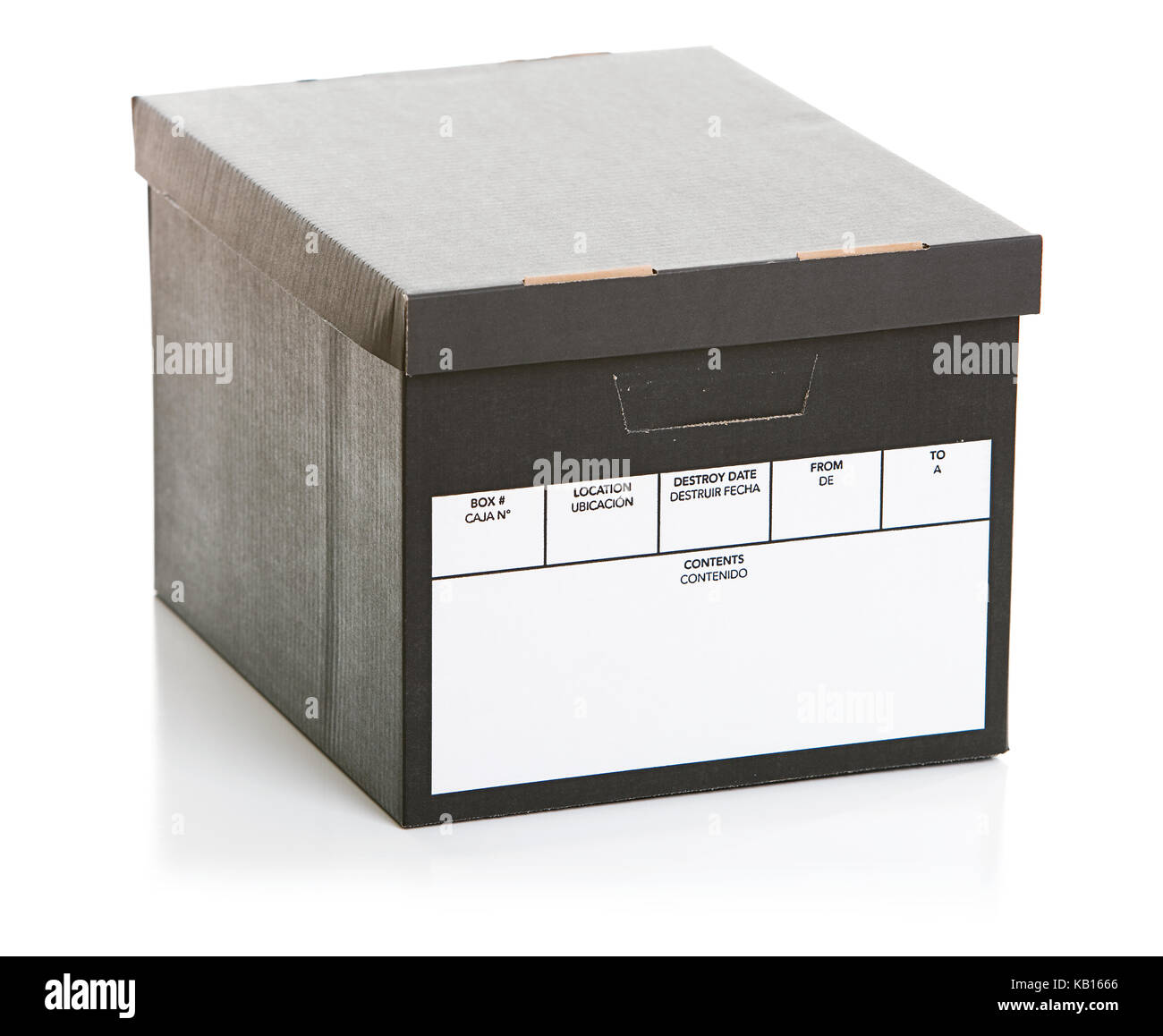 Typische Büro Ablage Boxen auf whitebackground Stockfotografie - Alamy