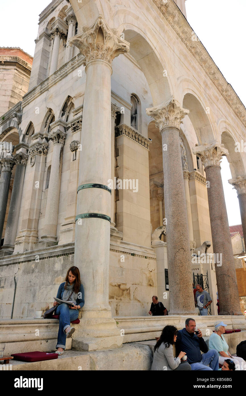 Kroatien, Küste Dalmatiens, Split, alte römische Stadt Unesco ...