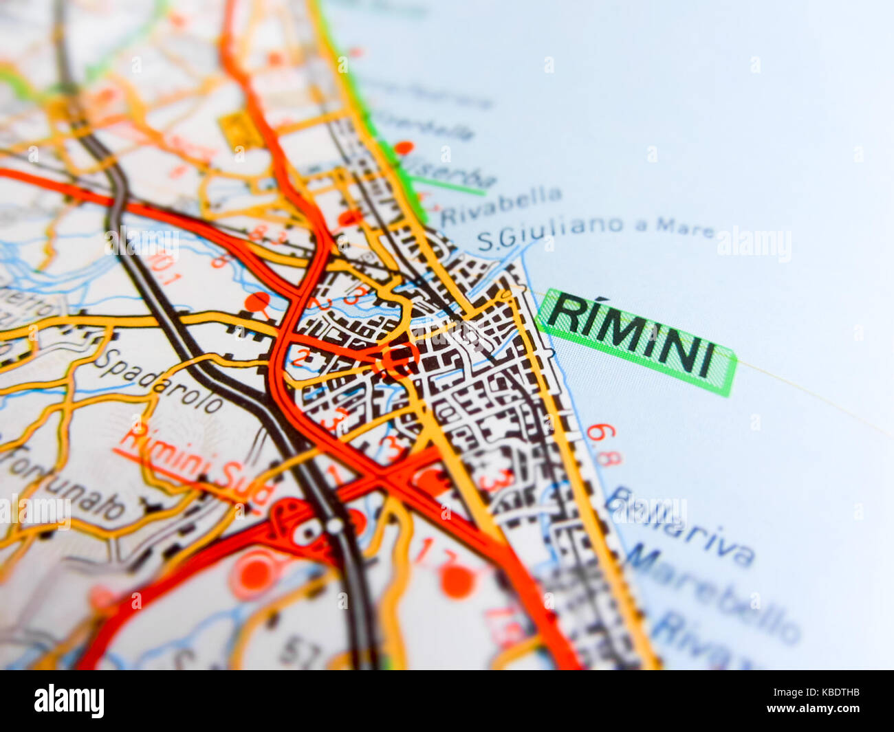 Rimini map -Fotos und -Bildmaterial in hoher Auflösung – Alamy