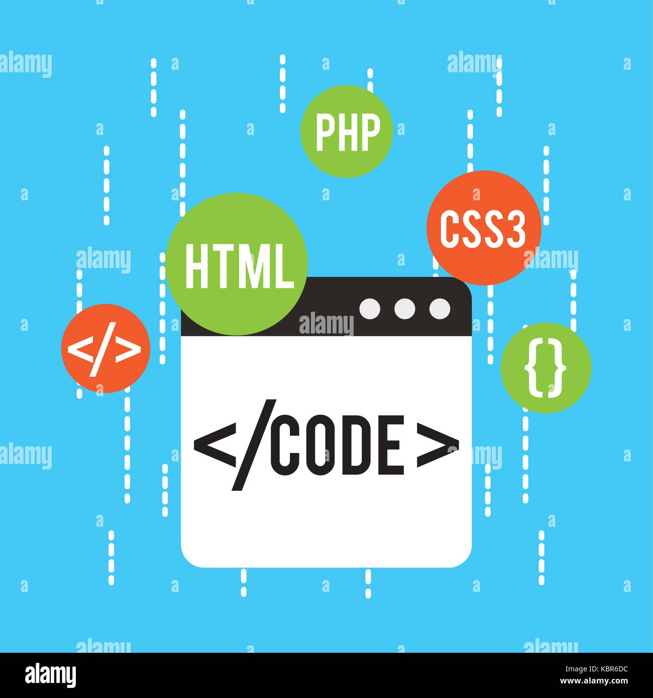 Web Entwicklung code Html Css php Stock-Vektorgrafik - Alamy Web Entwicklung code Html Css php Stock-Vektorgrafik - Alamy