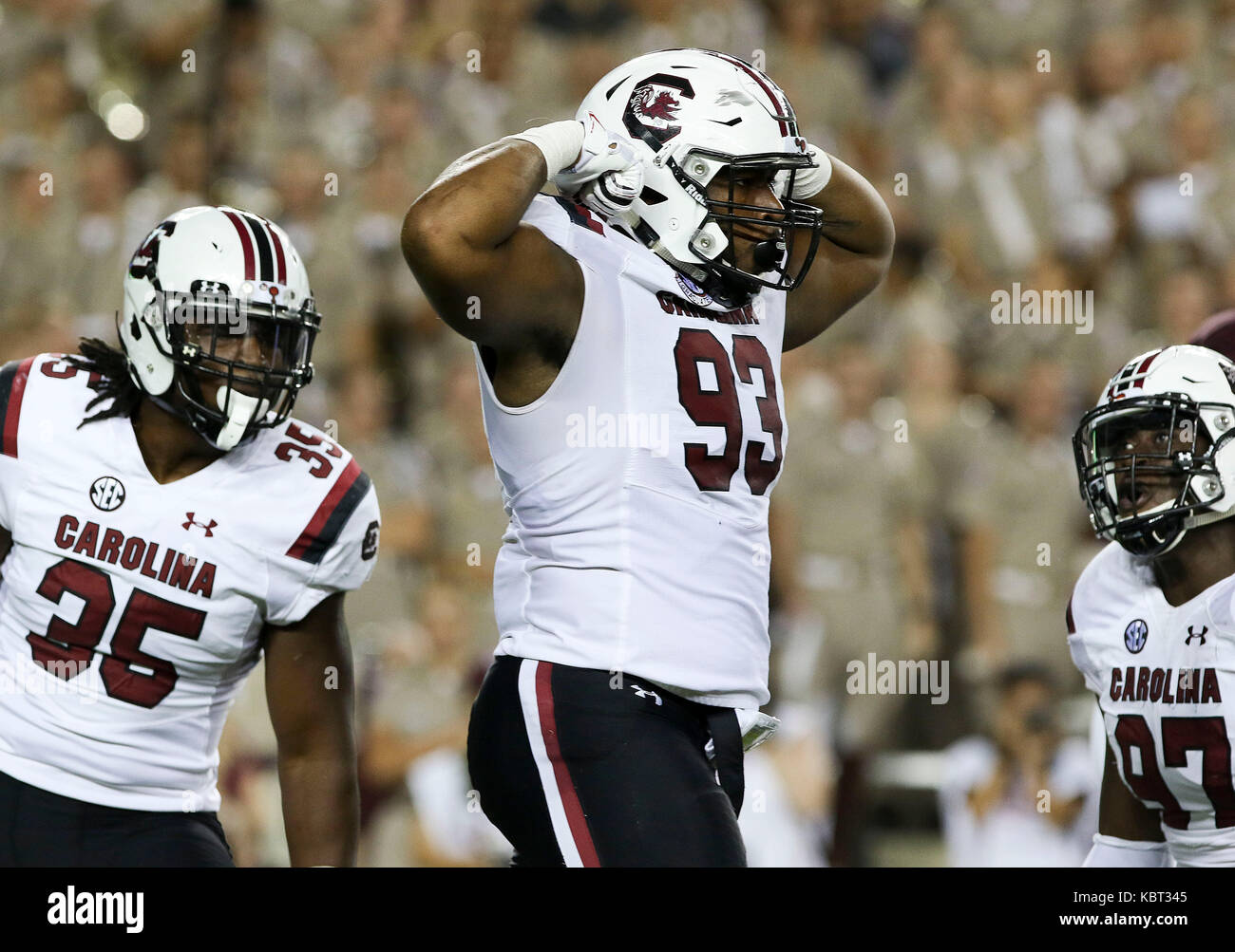 September 30, 2017: South Carolina Kampfhähne defensive lineman Ulric ...