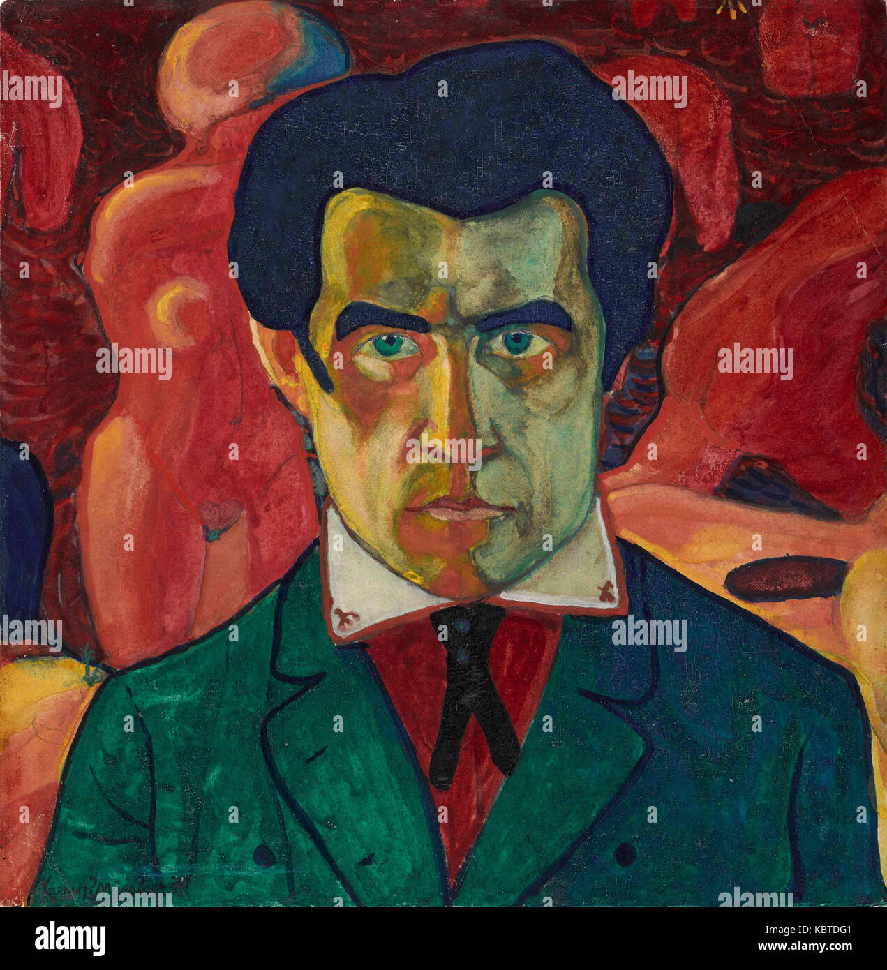 Selbstportrait (1908 oder 1910 1911) (Kasimir Malewitsch ...