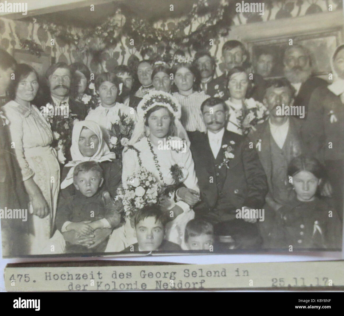 Ukraine, Wolhynien, Hochzeit in der Kolonie Neudorf (novaja), Foto 1917 ...