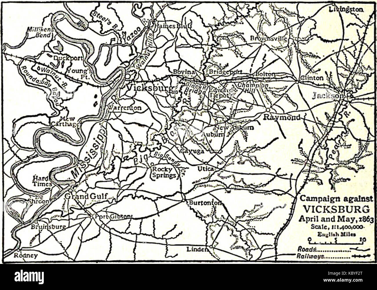 Vicksburg karte -Fotos und -Bildmaterial in hoher Auflösung – Alamy