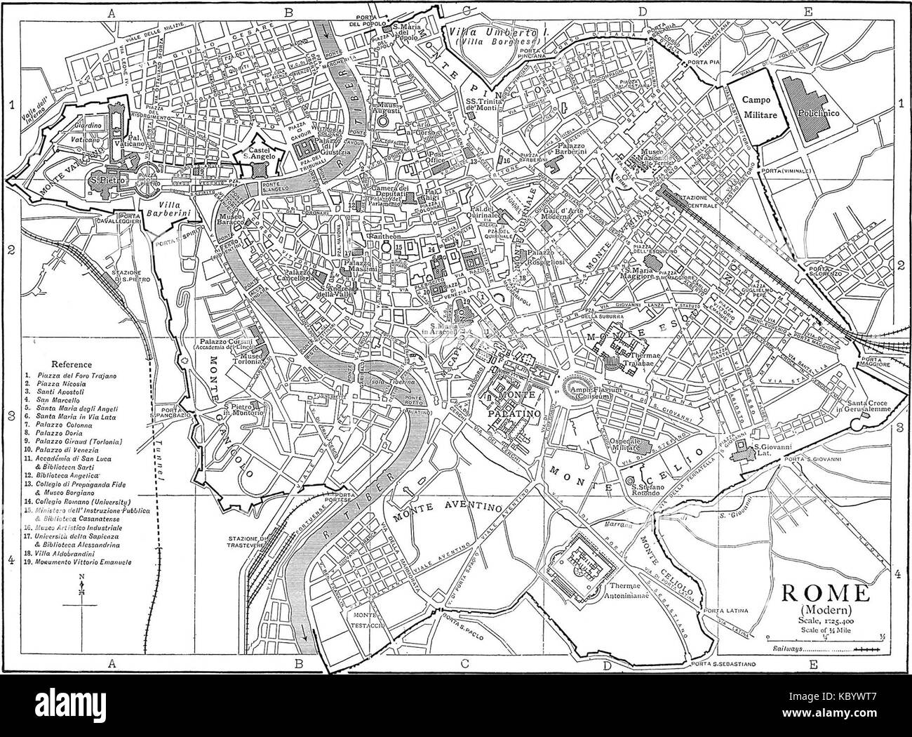 Rome map -Fotos und -Bildmaterial in hoher Auflösung – Alamy