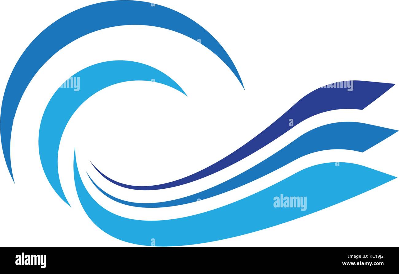 Wasser welle logo -Fotos und -Bildmaterial in hoher Auflösung – Alamy