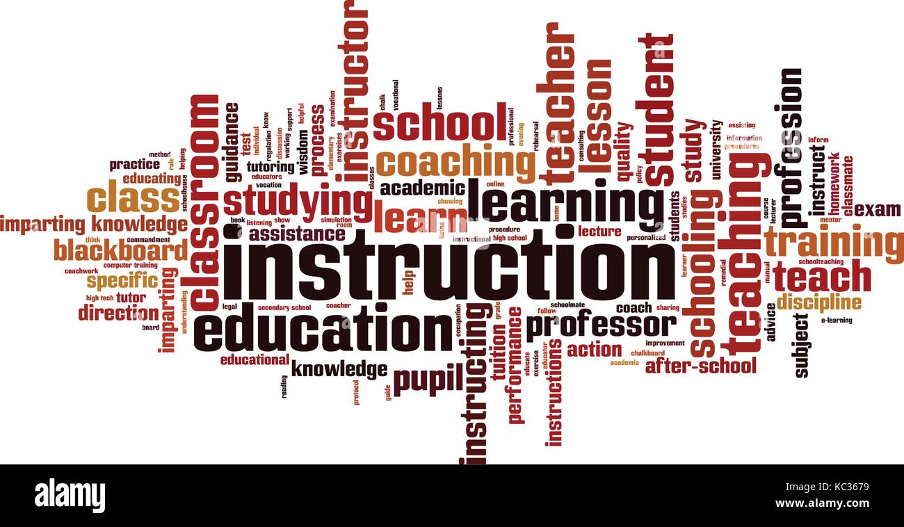 Anleitung des lehrers Stock-Vektorgrafiken kaufen - Alamy