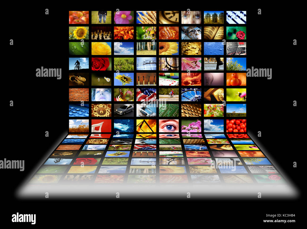 Tv bildschirme wand -Fotos und -Bildmaterial in hoher Auflösung – Alamy