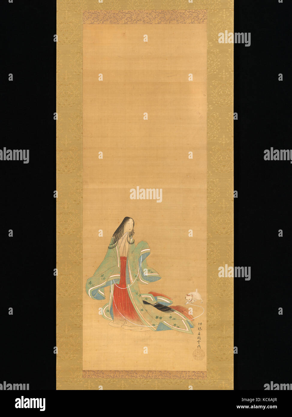 Die dritte Prinzessin und eine Katze, von der "Neuen Kräuter I' (WAKANA ...