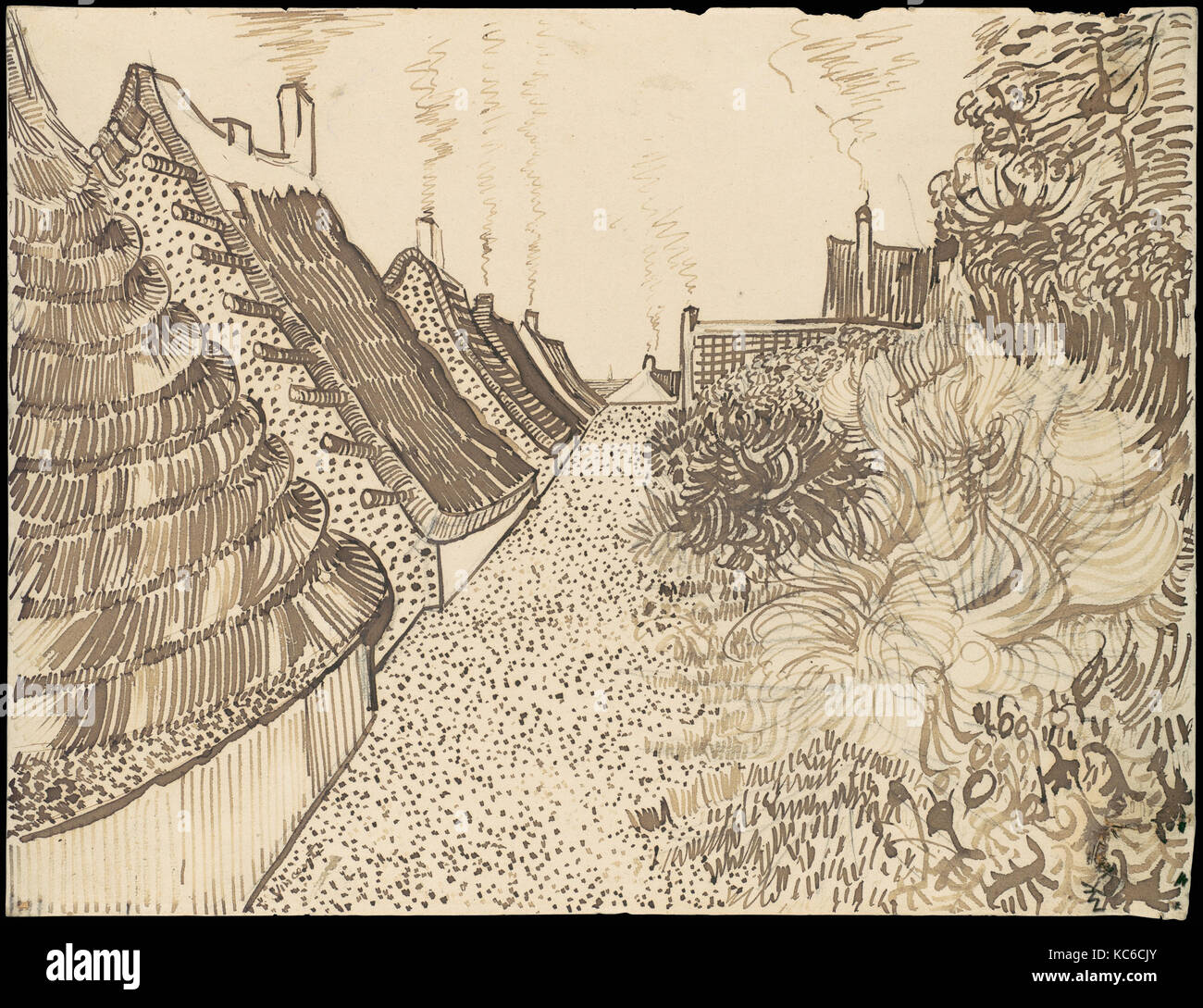 Straße in Saintes-Maries-de-la-Mer, Vincent van Gogh, Ca. Juli 15, 1888 ...